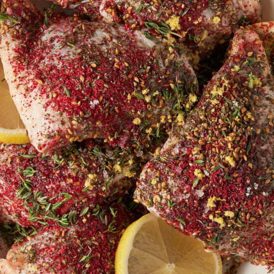 Za'atar Spiced Roast Chicken with Potatoes - The Table Diaries