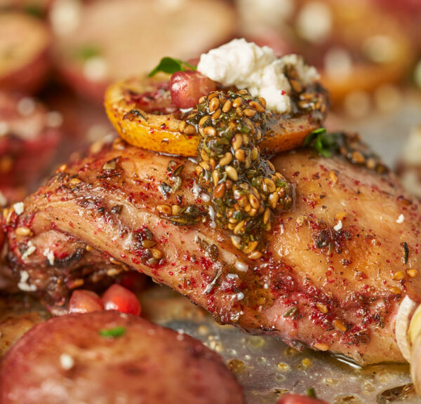 Za'atar Spiced Roast Chicken with Potatoes - The Table Diaries